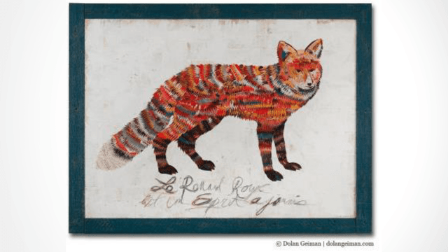 Red Fox Paper Collage | Epic